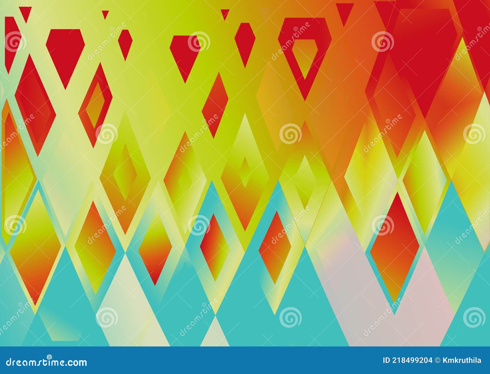 Abstract Red Green and Blue Geometric Triangle Pattern Background ...
