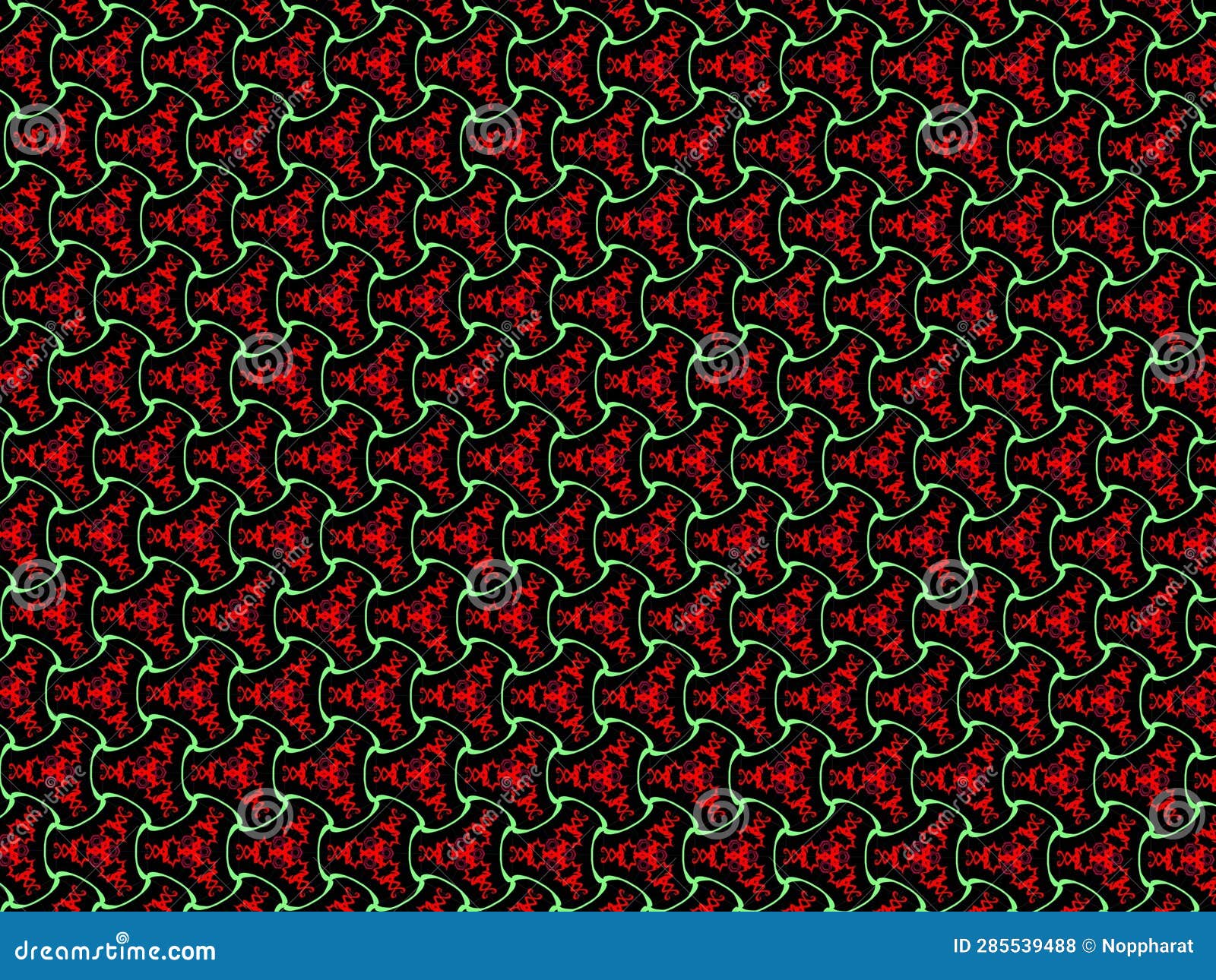 Abstract Red and Green Line Pattern Image on Black Background Stock ...