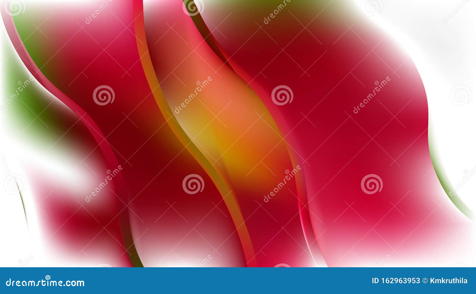 Abstract Red Green and White Wave Background Illustration Stock Vector ...