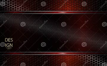 Abstract Red Grid Background with Texture Frame and Edging Stock Vector ...