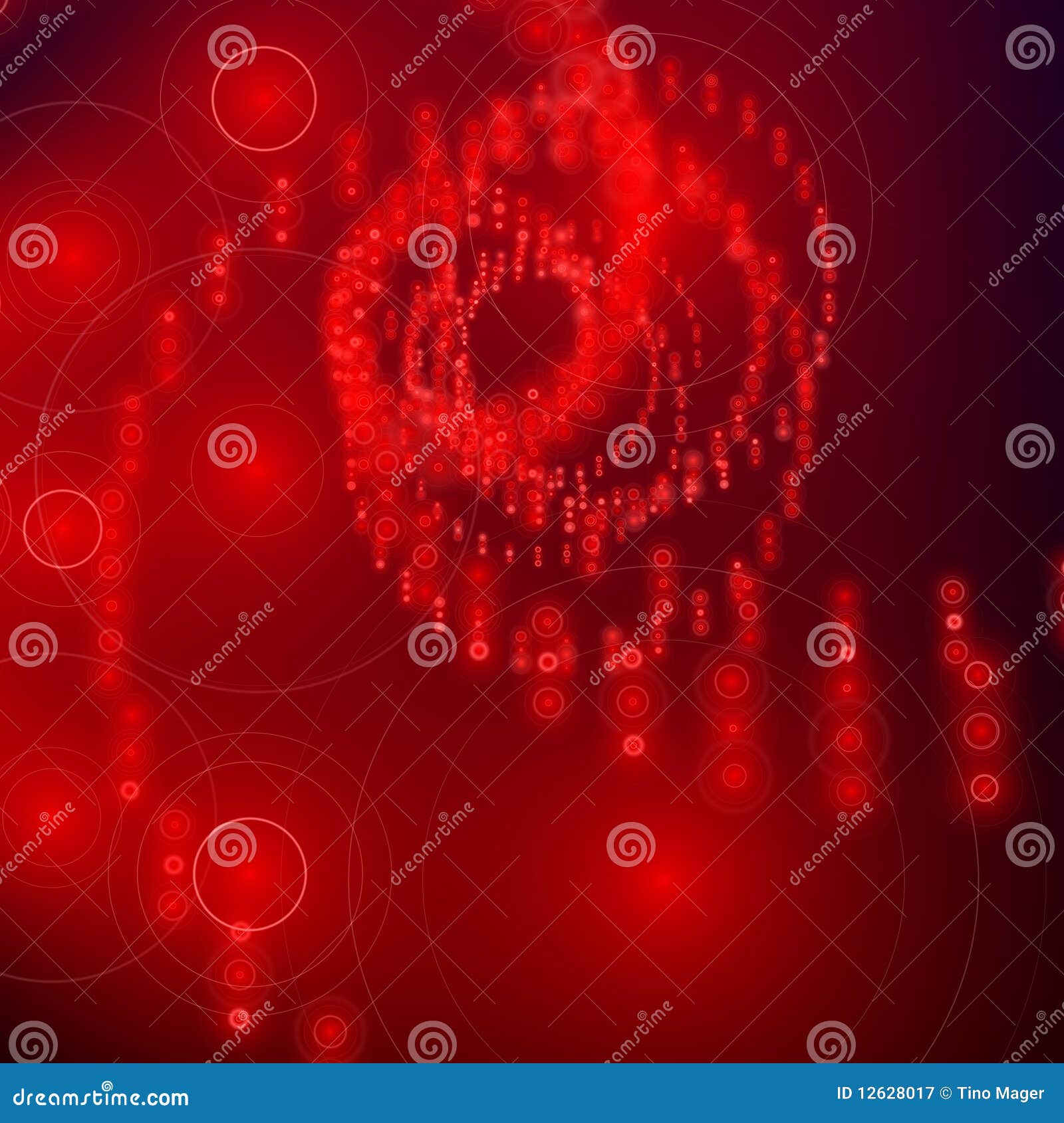 Abstract Red Halo Background Matrix Stock Illustration - Illustration ...