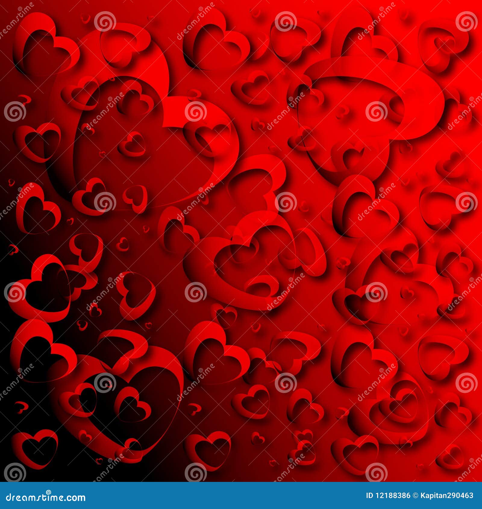 Abstract Red Heart Background Stock Illustration - Illustration of ...