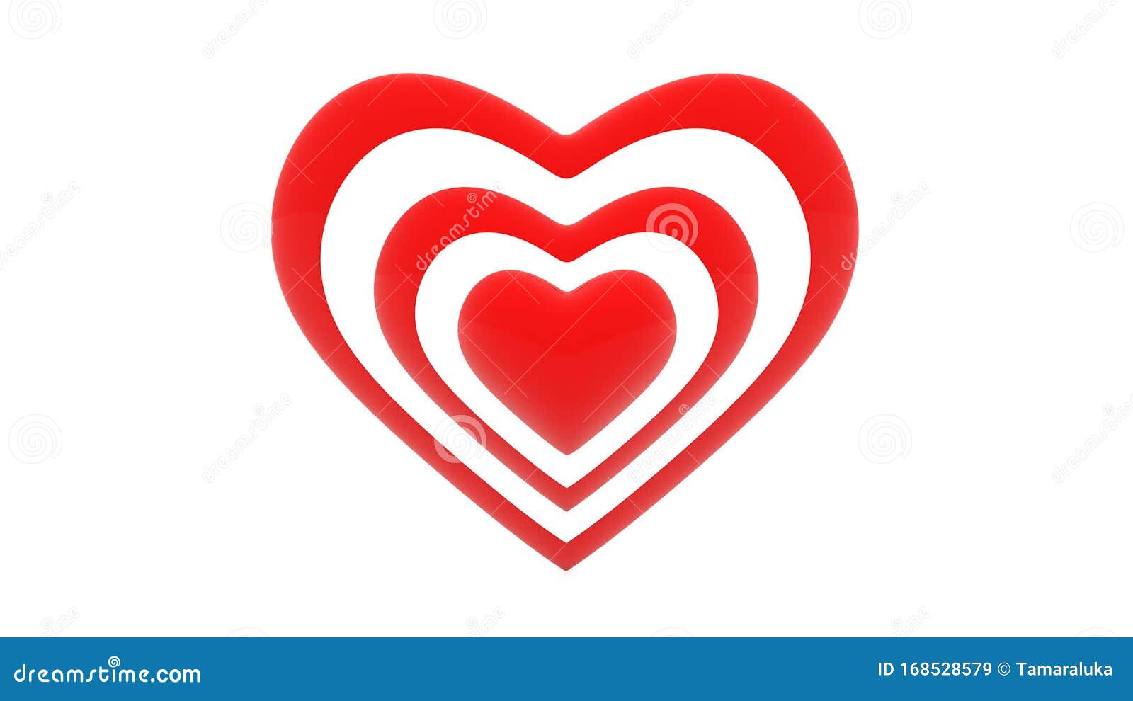 Abstract Red Heart on White Stock Video - Video of love, decoration ...