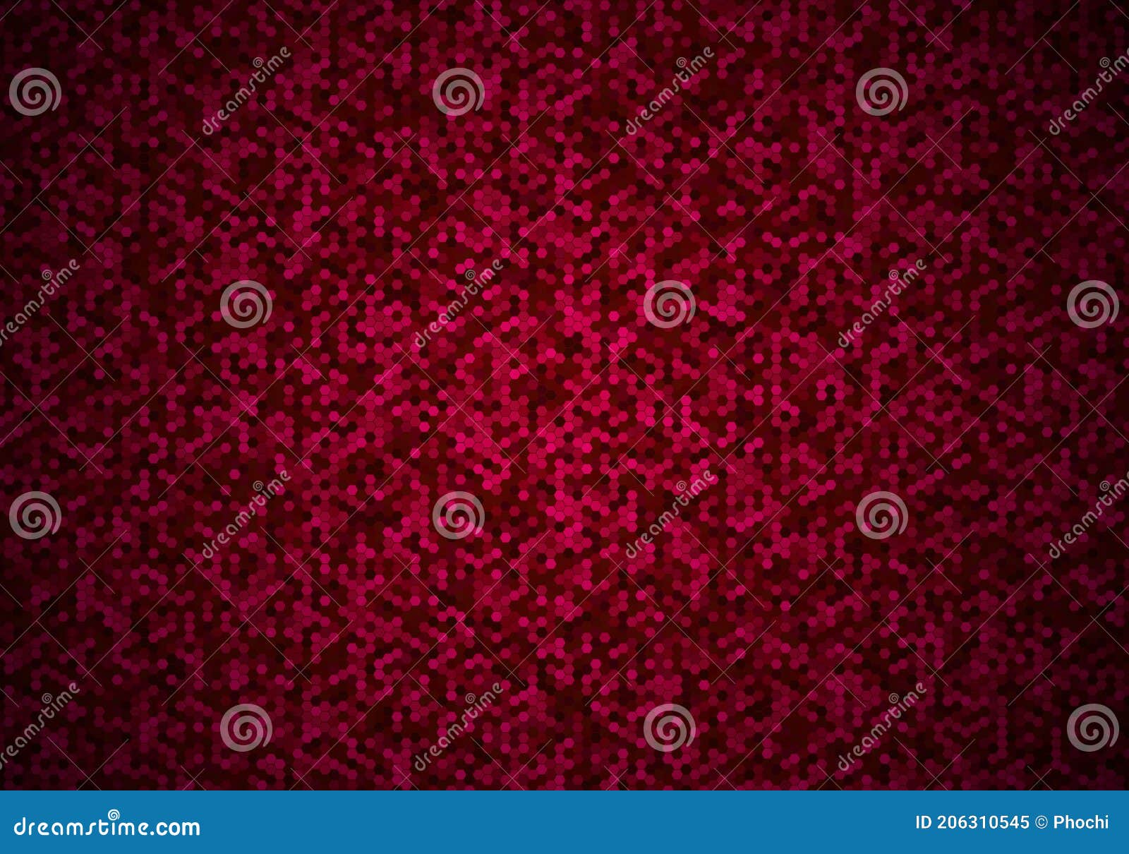 Abstract Red Hexagon Pattern Background and Texture Technology ...