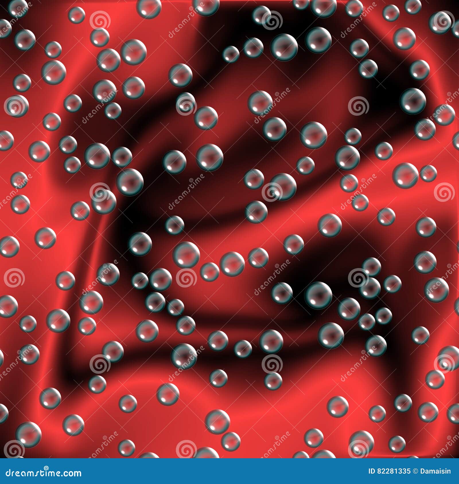Abstract Red Image with Drops, Background Stock Image - Image of ...