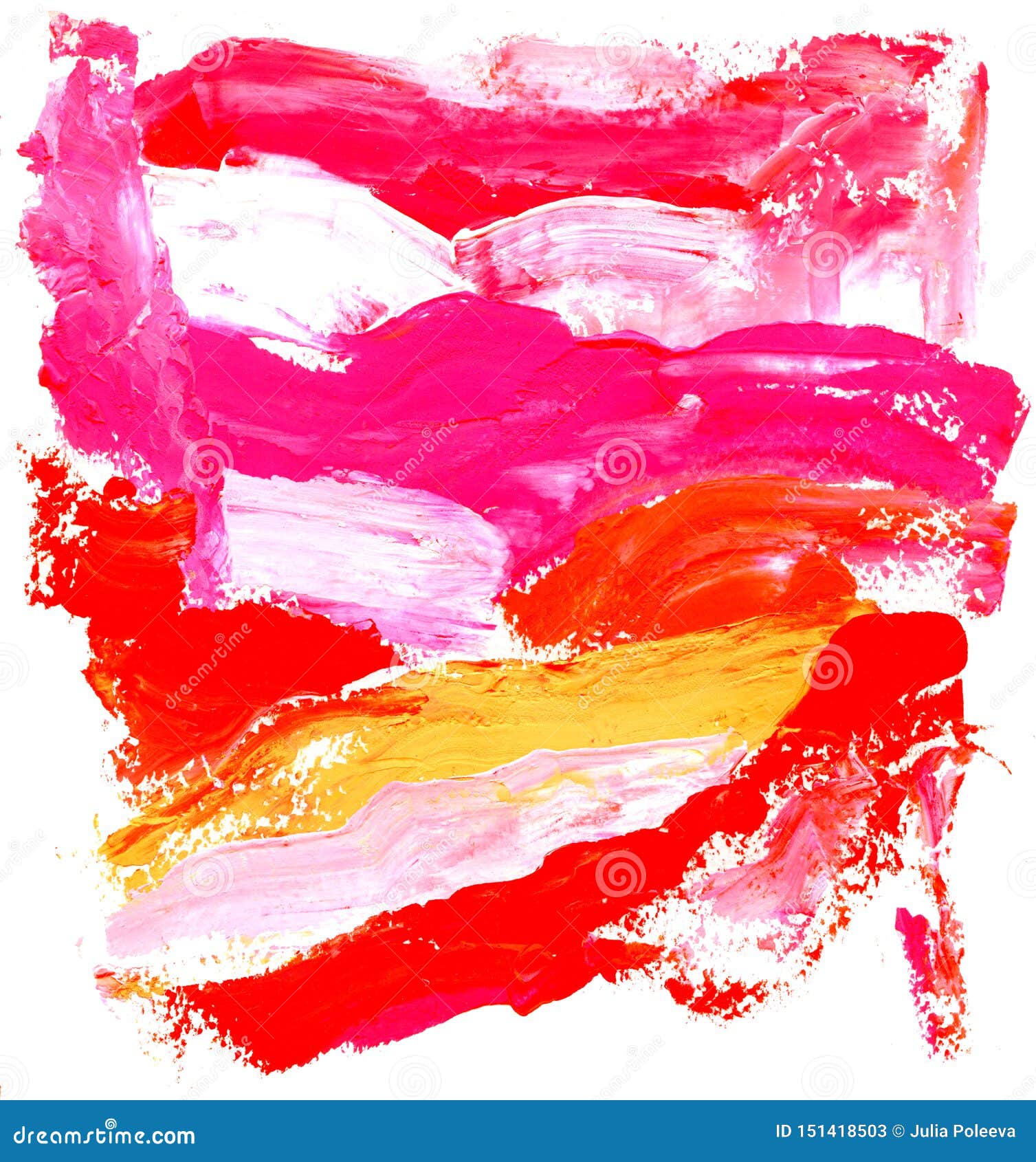 Abstract Red Landscape Isolated on White Background Stock Image - Image ...