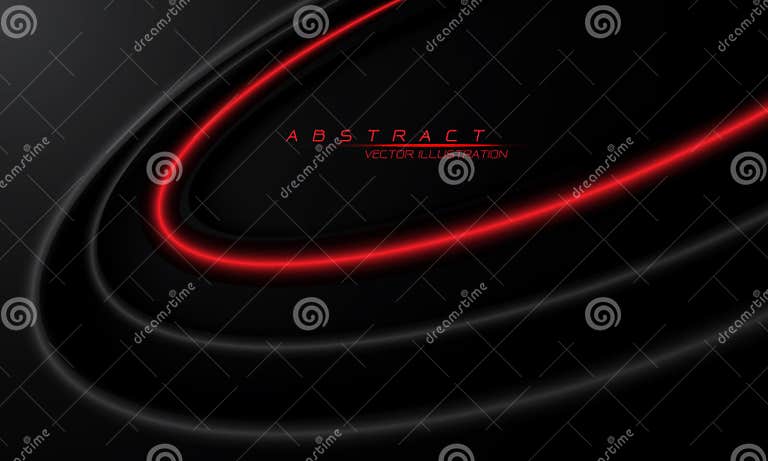Abstract Red Light Curve on Black Geometric Design Modern Technology ... Abstract Red Light Curve on Black Geometric Design Modern Technology ...