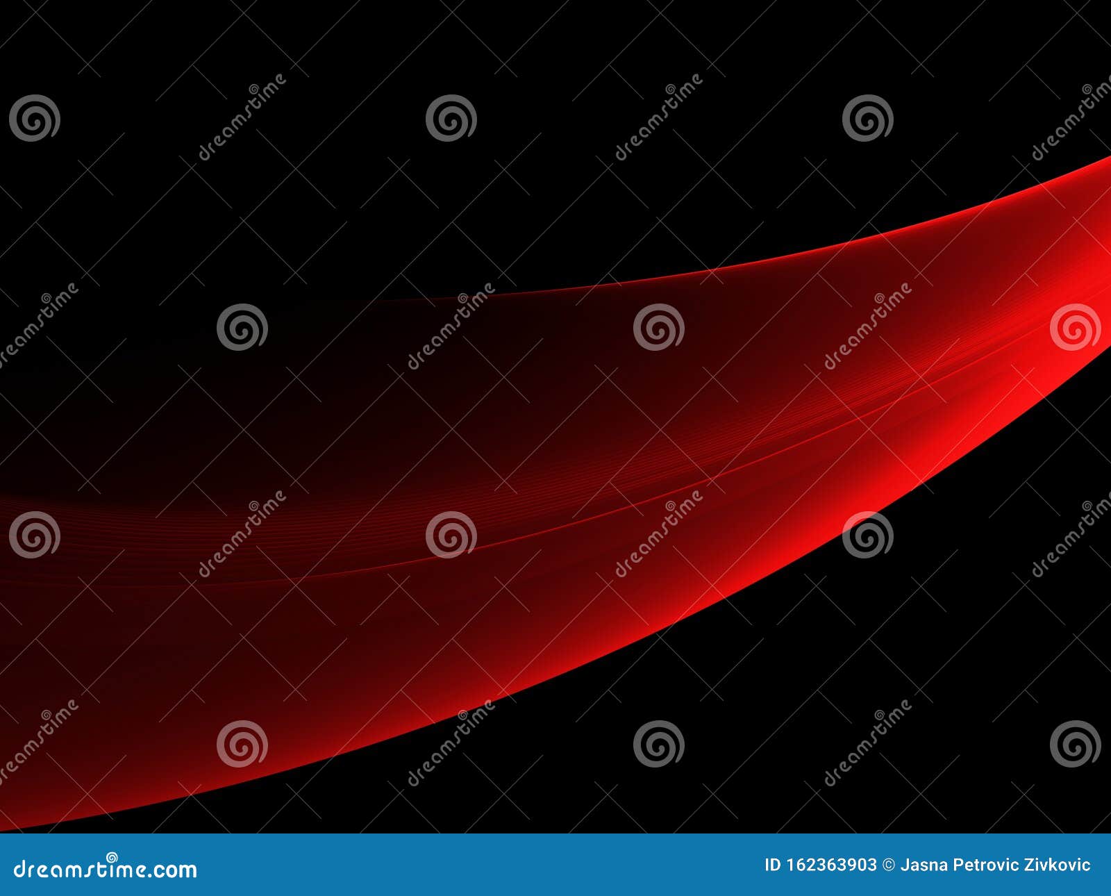 Abstract Red Light Waves Background Stock Illustration - Illustration ...