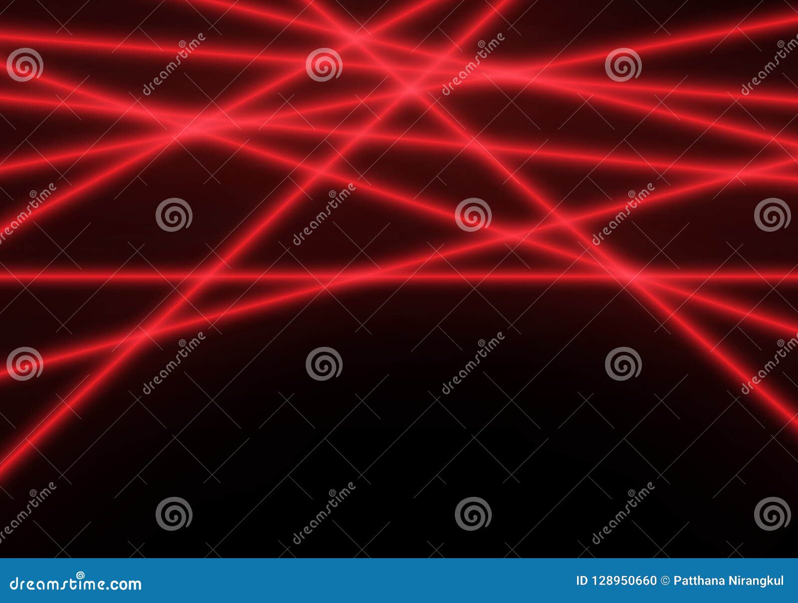 Abstract Red Line Laser Light Beam on Black Technology Background ...