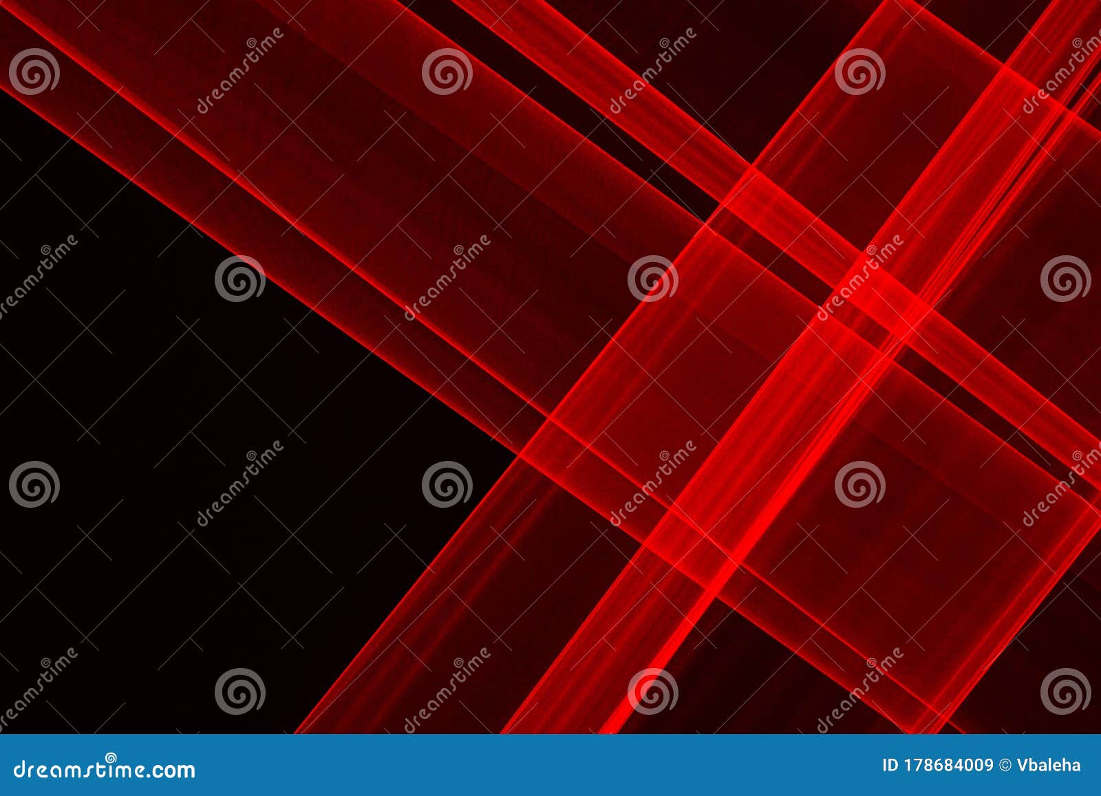 Abstract Red Lines Drawn by Light on a Black Background Stock Image ...