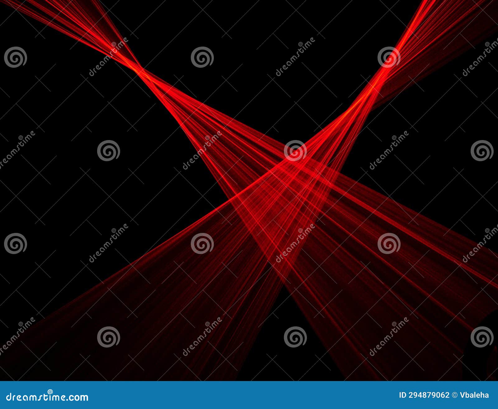 Abstract Red Lines Drawn by Light on a Black Background Stock Photo ...