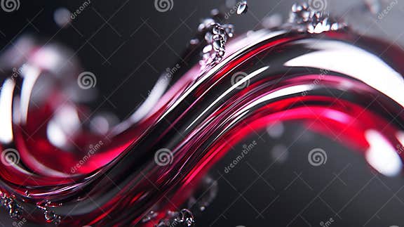 Abstract red liquid swirl stock illustration. Illustration of shiny ...