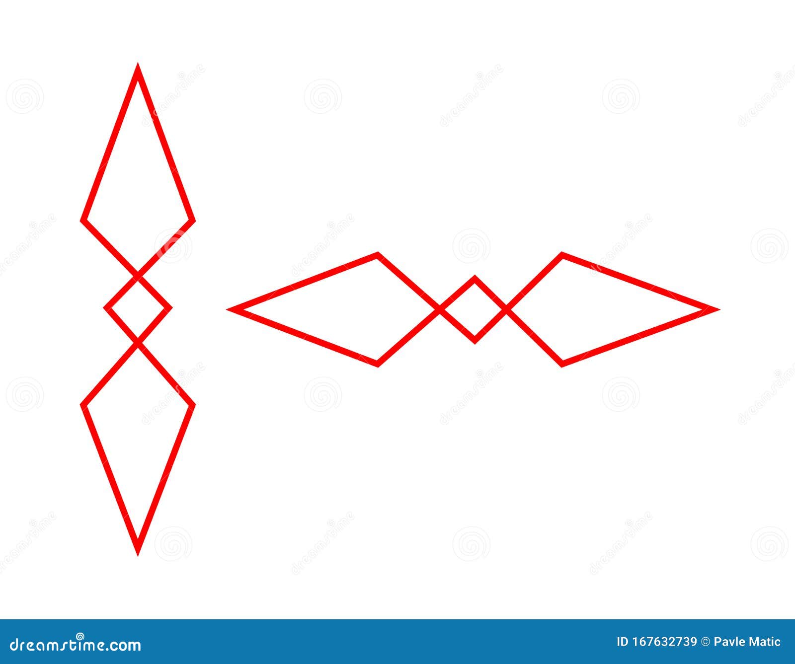 Abstract Red Logo Isolated on a White Background Stock Vector ...