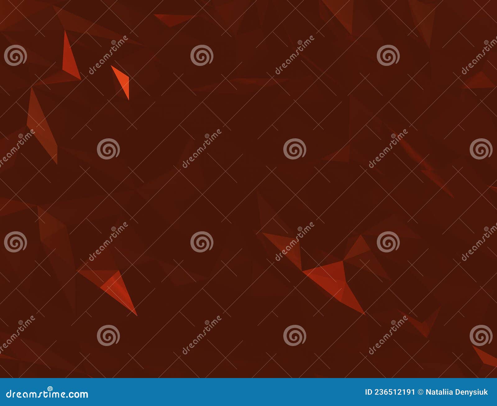 Abstract Red Low Poly Banner with Triangle Shapes Stock Illustration ...