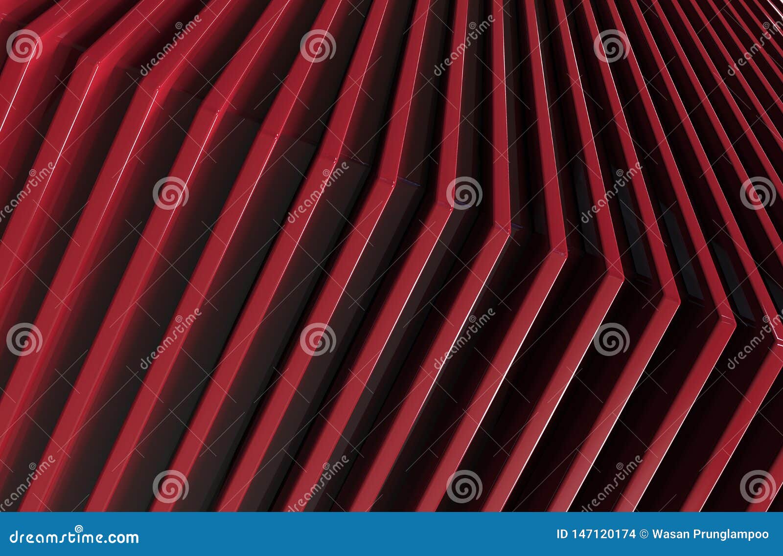 The Abstract Red Metal Pattern Background. 3D Illustration Stock ...