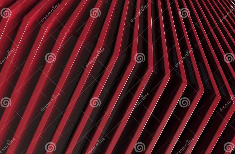 The Abstract Red Metal Pattern Background. 3D Illustration Stock ...