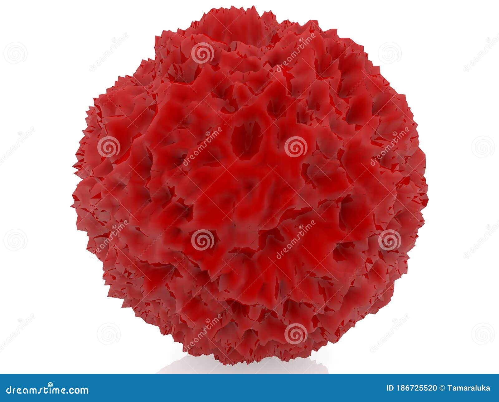 Abstract Red Meteorite on a White Stock Illustration - Illustration of ...