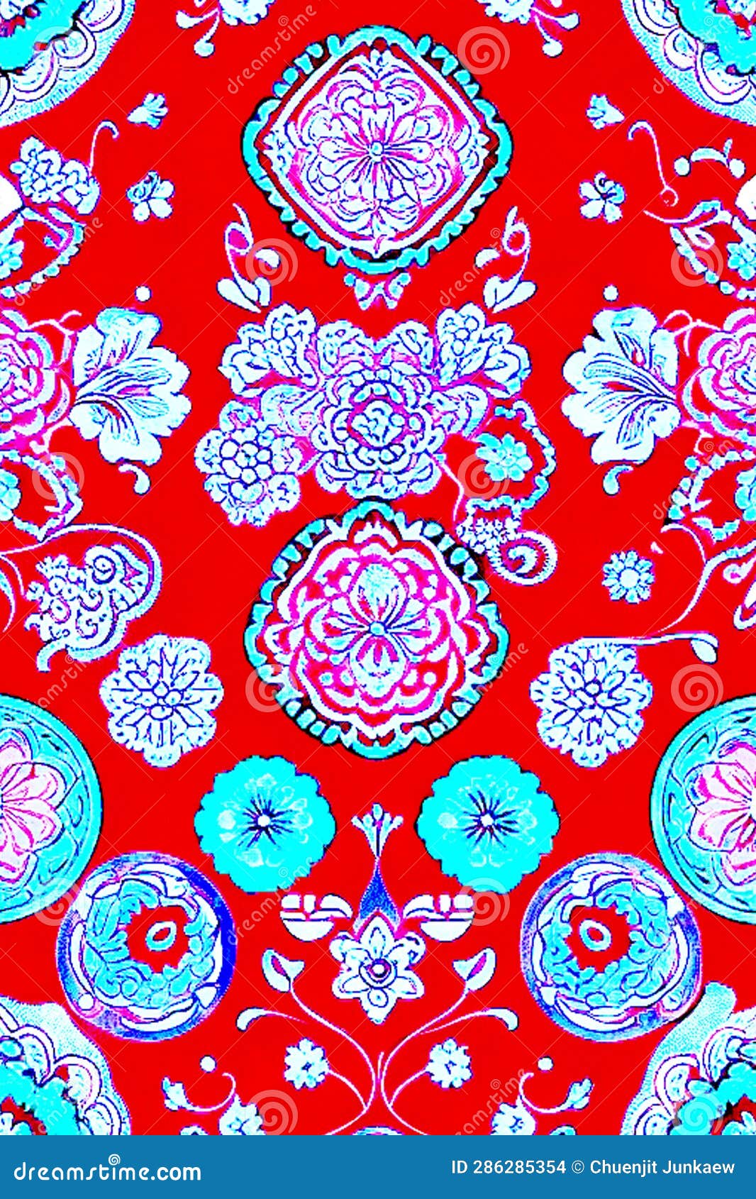 Abstract Red and Mix Color Flower Blackground, Generative AI Stock ...