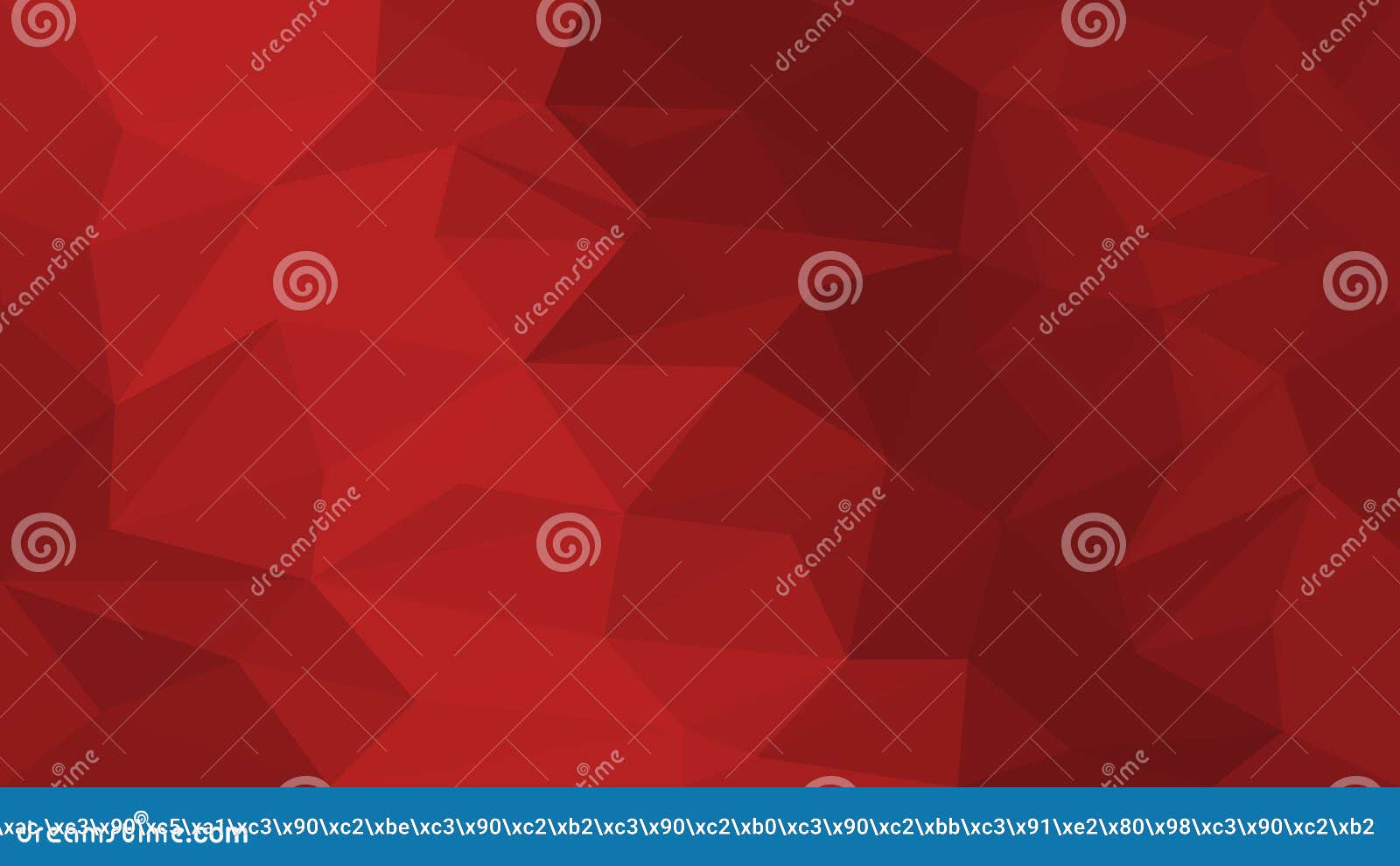 Abstract Red Modern Low Poly Art Illustration Stock Illustration ...