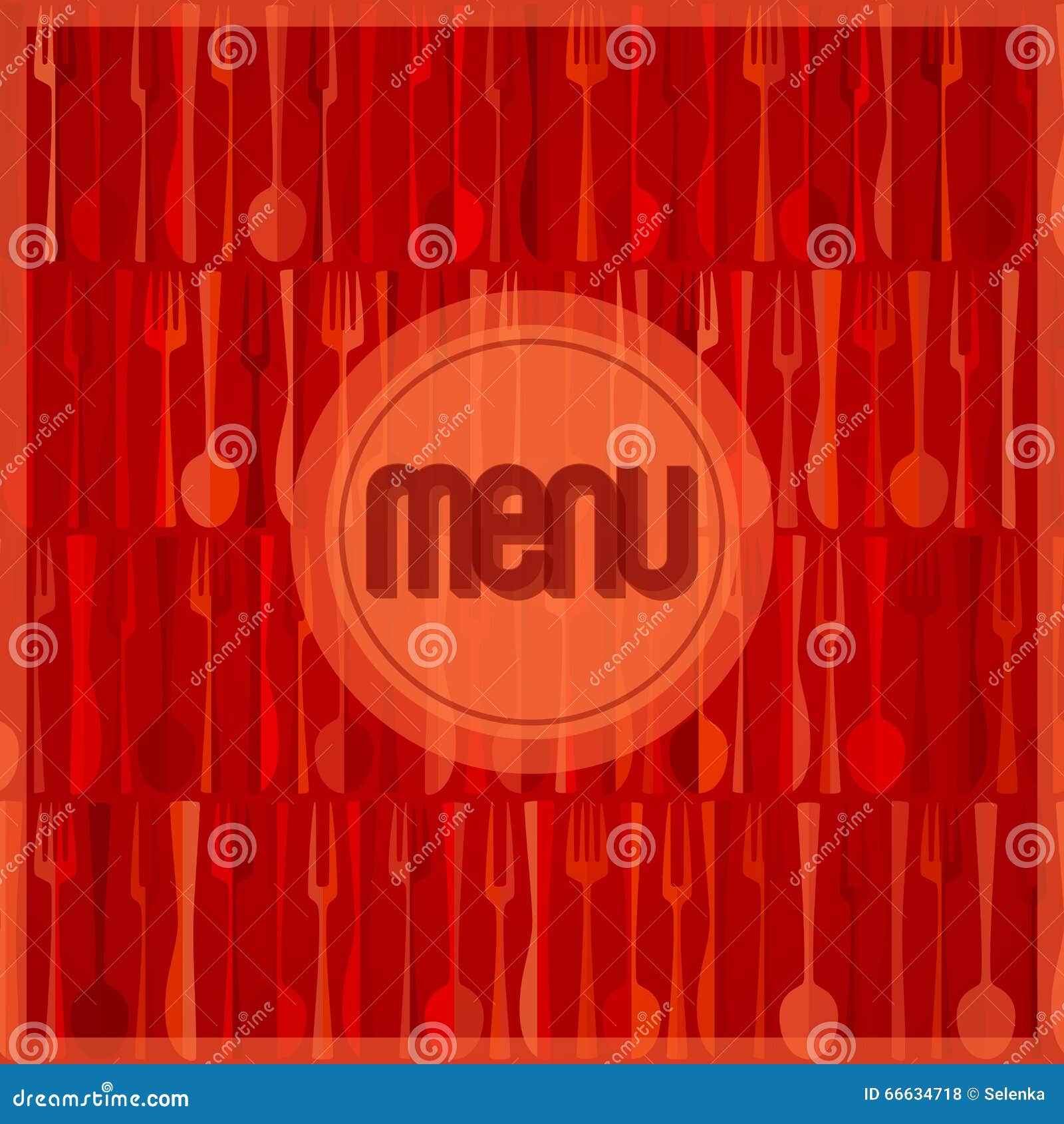 Abstract Red Modern Restaurant or Cafe Menu Card Stock Vector ...