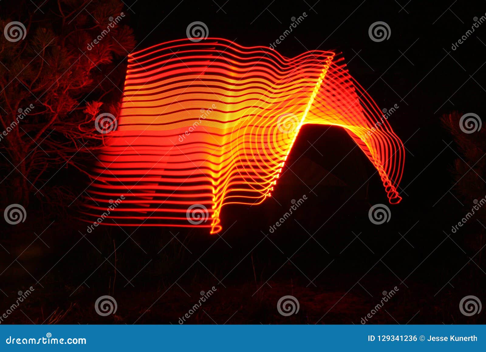 Abstract Red Motion Blur Light Stock Photo - Image of black, blur ...
