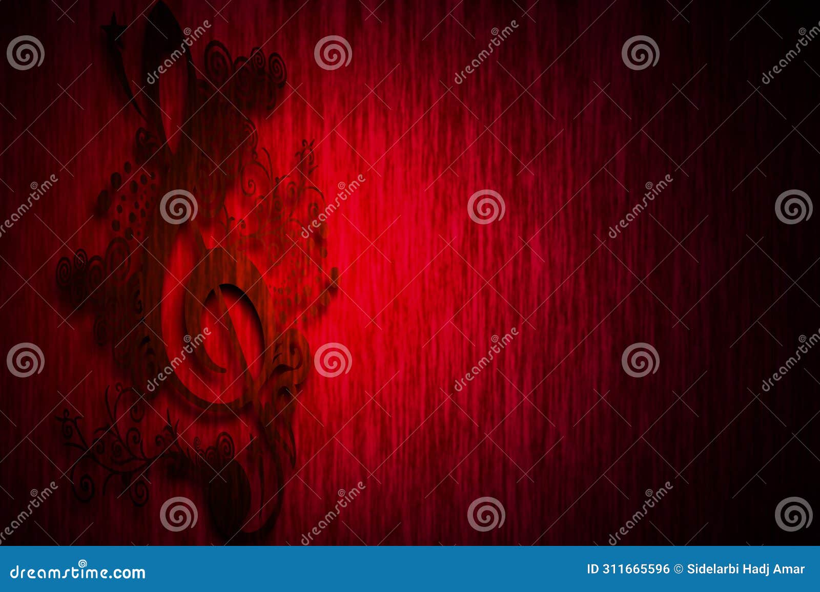 Abstract Red Music Background Stock Illustration - Illustration of ...