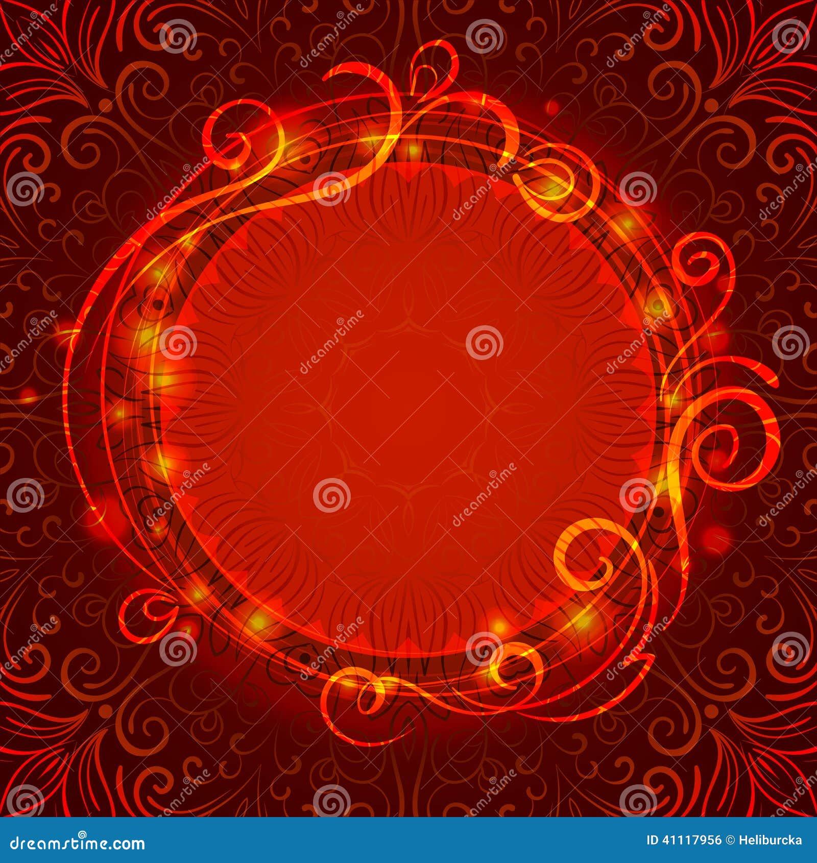 Abstract Red Mystic Lace Background with Swirl Stock Vector ...