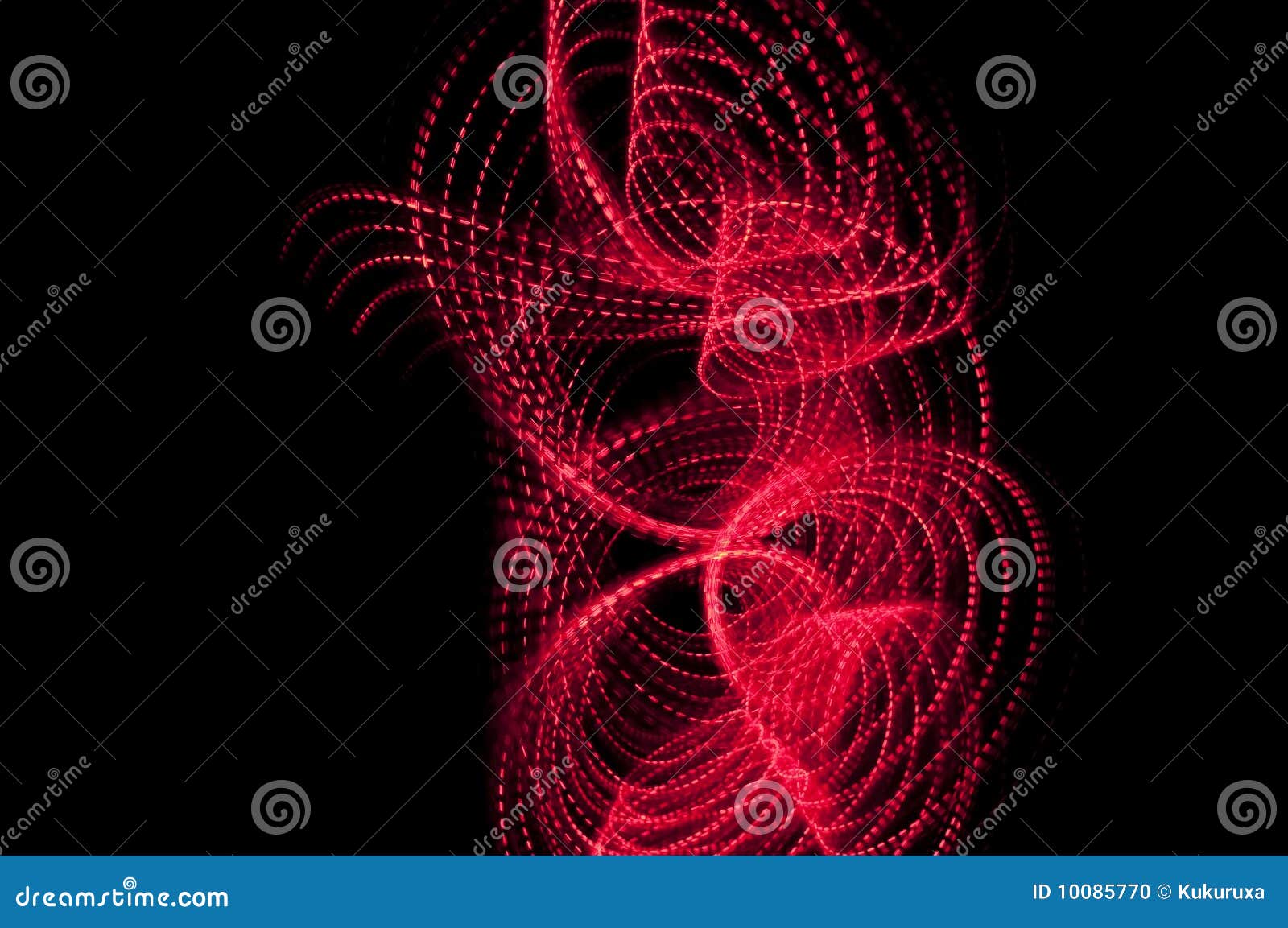Abstract Red Neon Lines Stock Photo - Image: 10085770