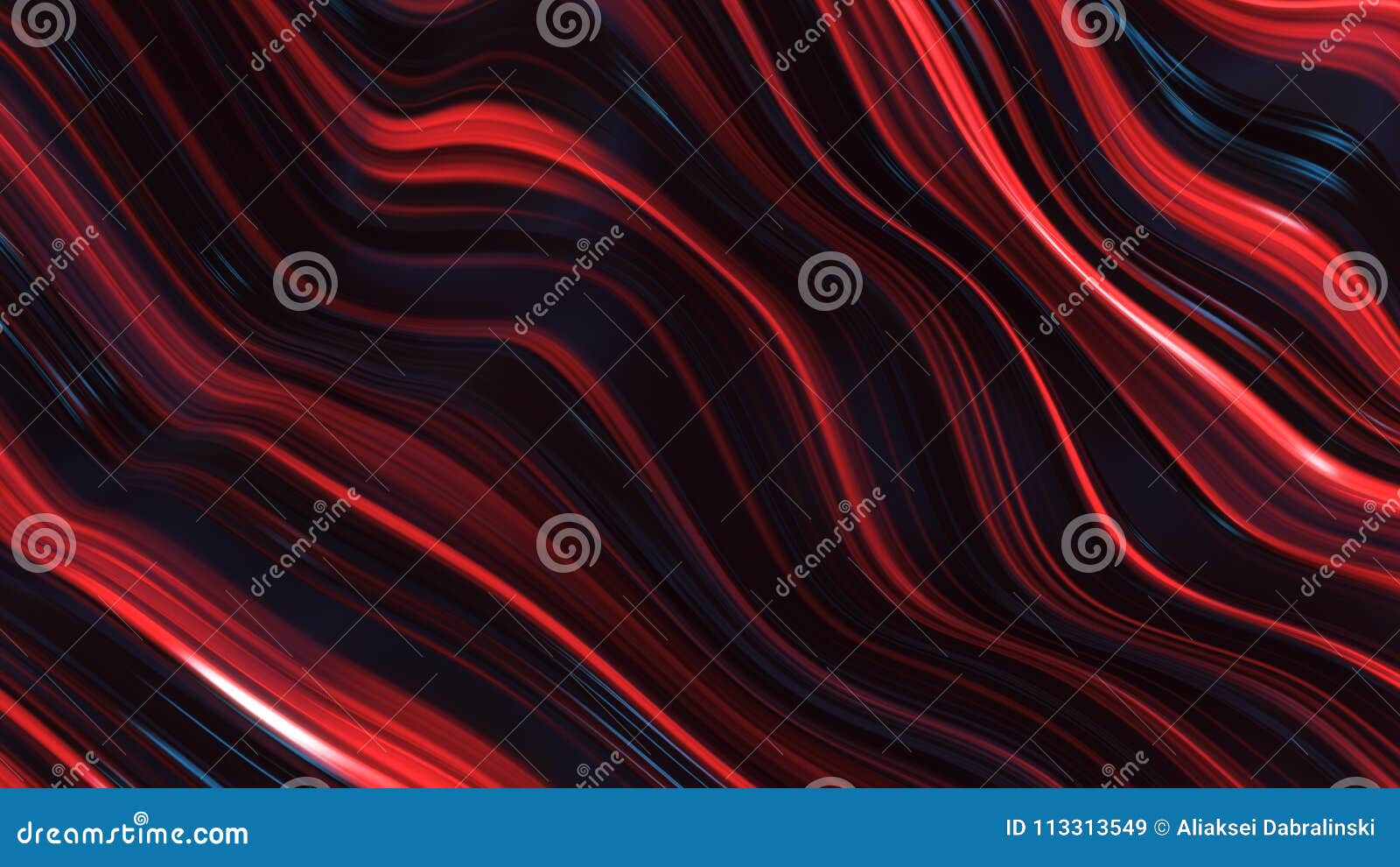 Abstract Red Neon Wave Line Filed Stock Illustration - Illustration of ...