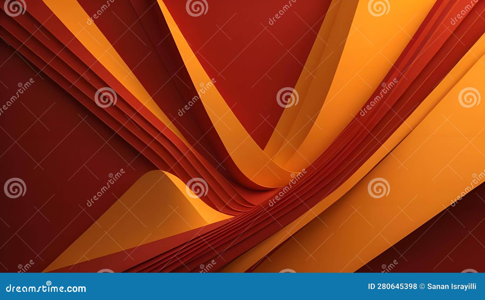 Abstract Red and Orange Background. Generative Ai Stock Illustration ...