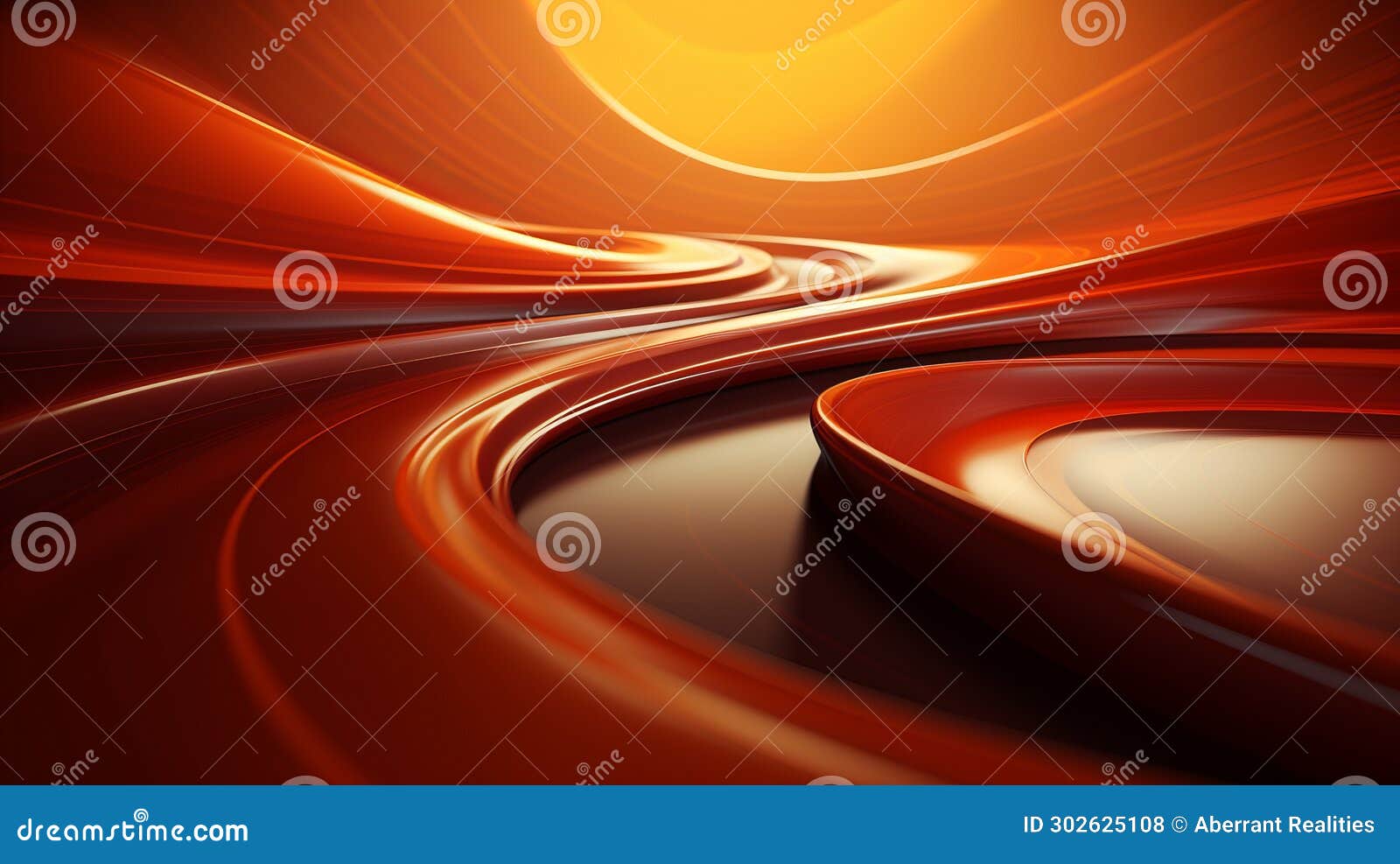 An Abstract Red and Orange Background with Waves Stock Illustration ...