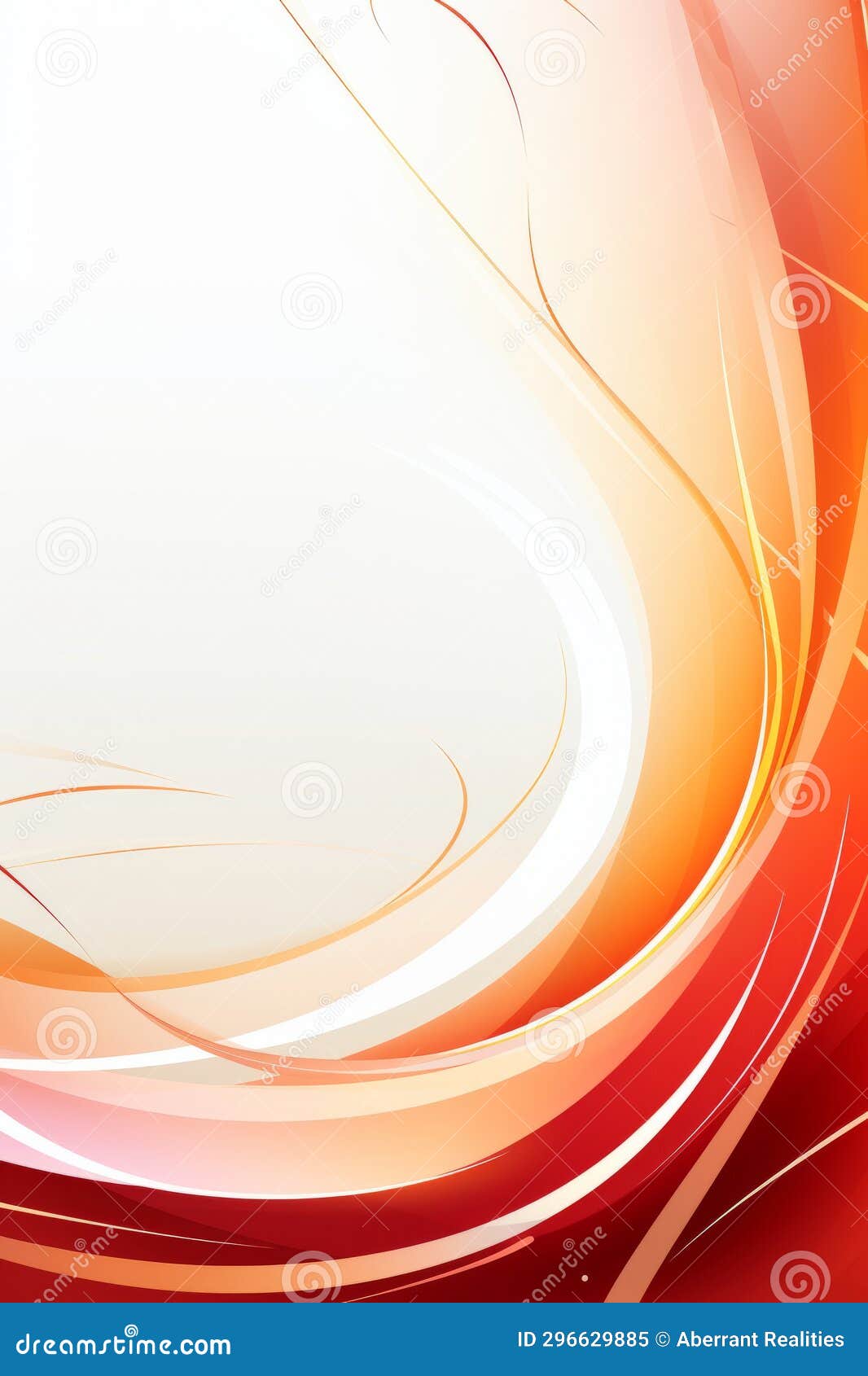 Abstract Red and Orange Background with Wavy Lines Stock Illustration ...