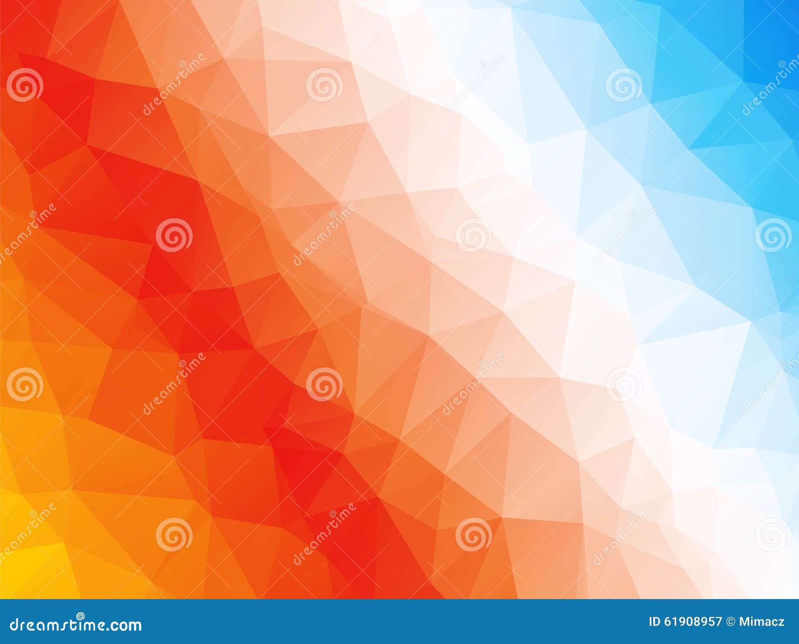 Abstract Red Orange Blue White Background Stock Vector - Illustration ...