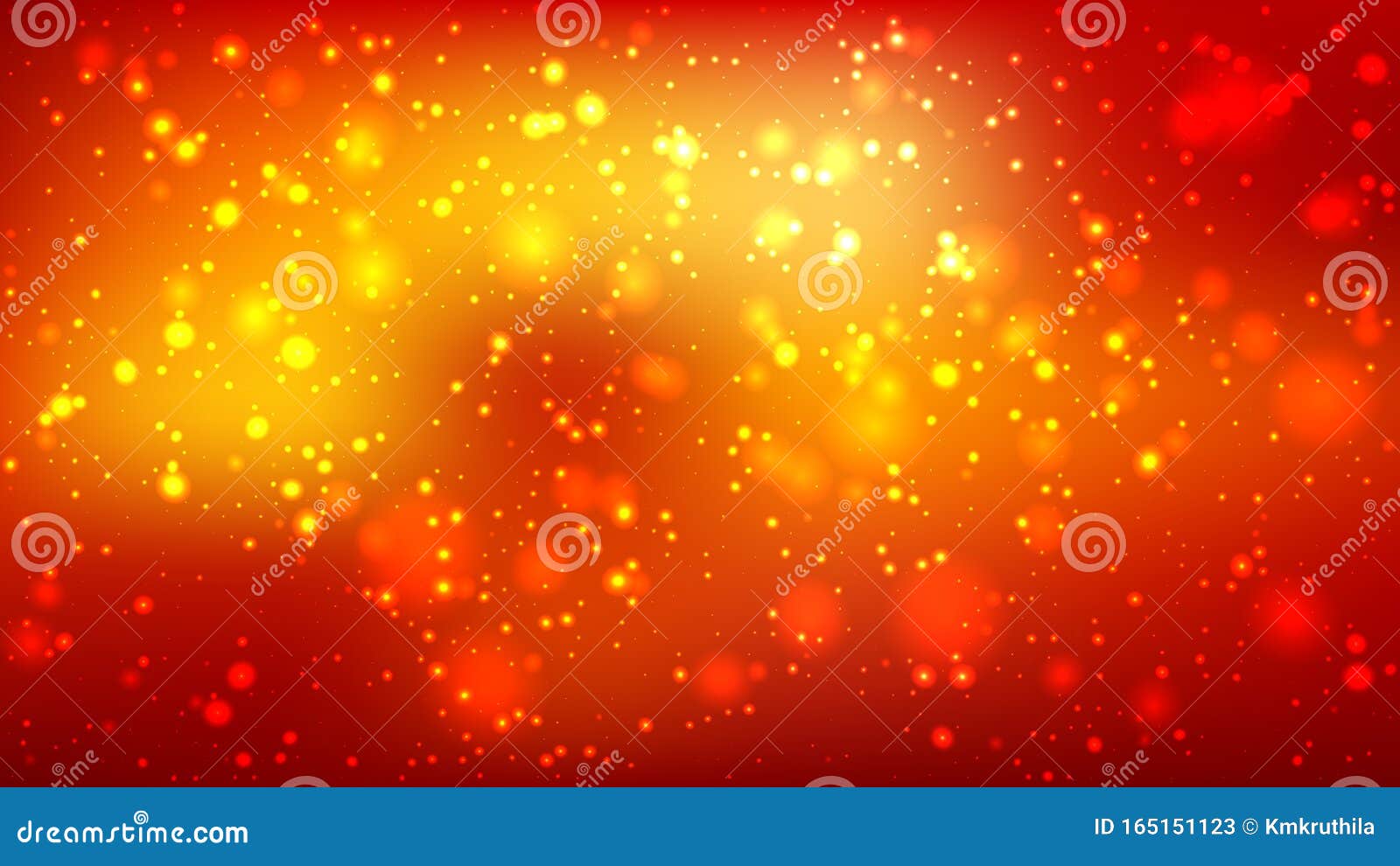 Abstract Red and Orange Bokeh Defocused Lights Background Stock Vector ...