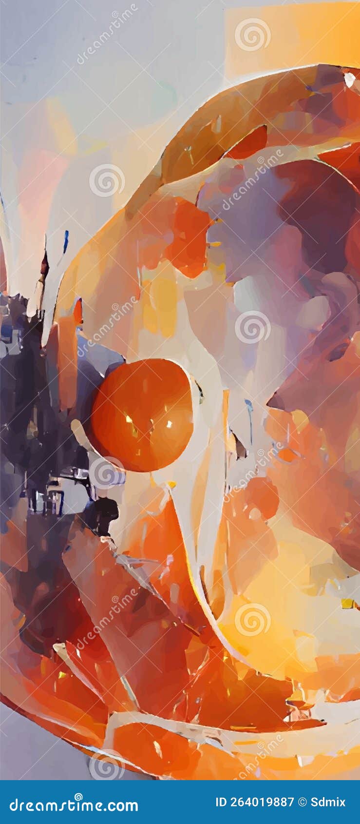 Abstract Red Orange Color Autumn Design Banner. Stock Vector ...