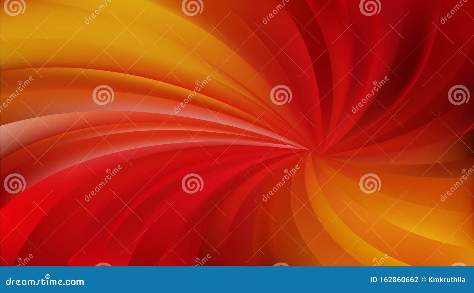 Abstract Red and Orange Radial Spiral Rays Background Illustrator Stock ...