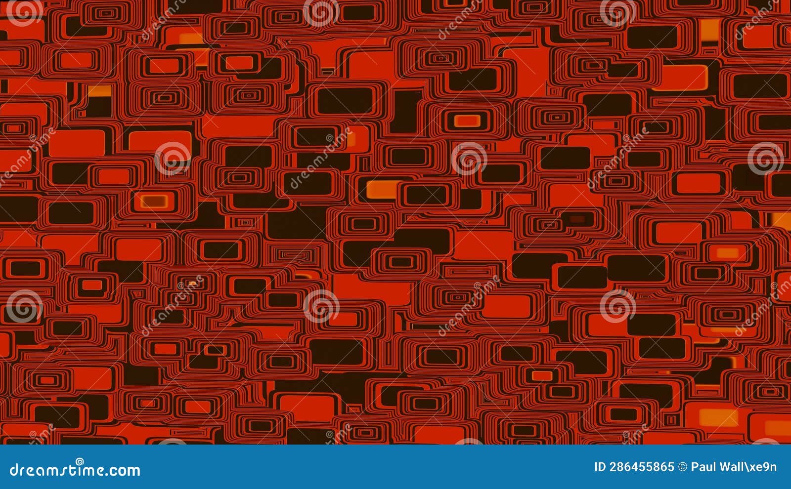 Abstract Red Orange Square Pattern Background. Stock Illustration ...