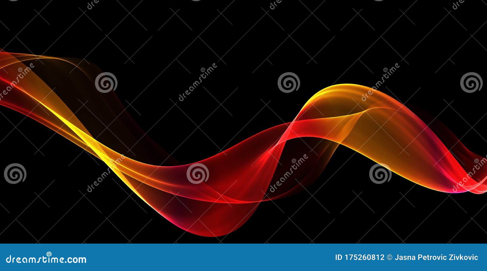 Abstract Red and Orange Waves Background. Template Desig Stock ...