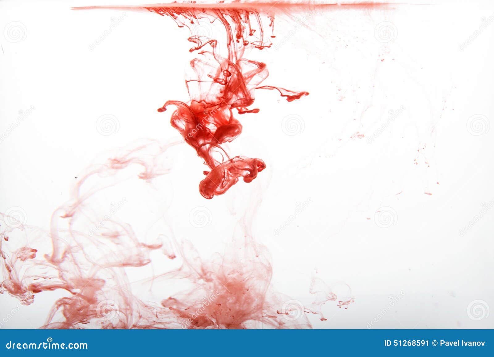Abstract Red Paint Drops in Water Stock Image - Image of wallpaper ...