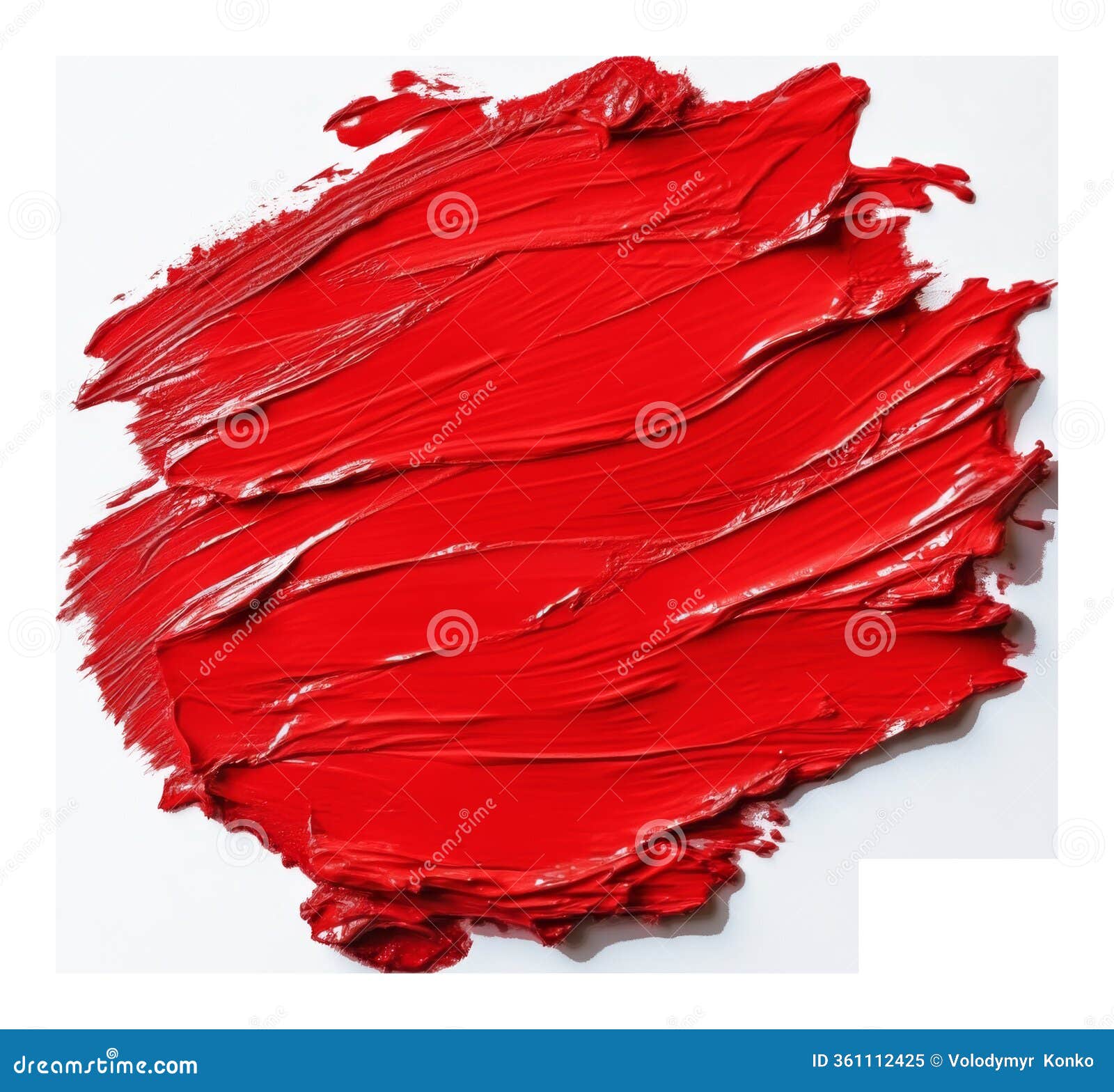 Abstract Red Paint Smear on Transparent Background, Artistic Texture ...