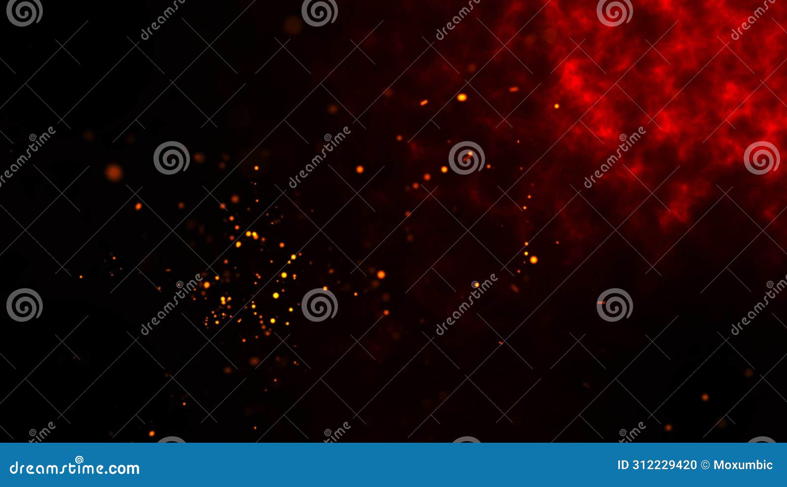 Abstract Red Particles Fire Dust Light Digital Background Stock Photo ...