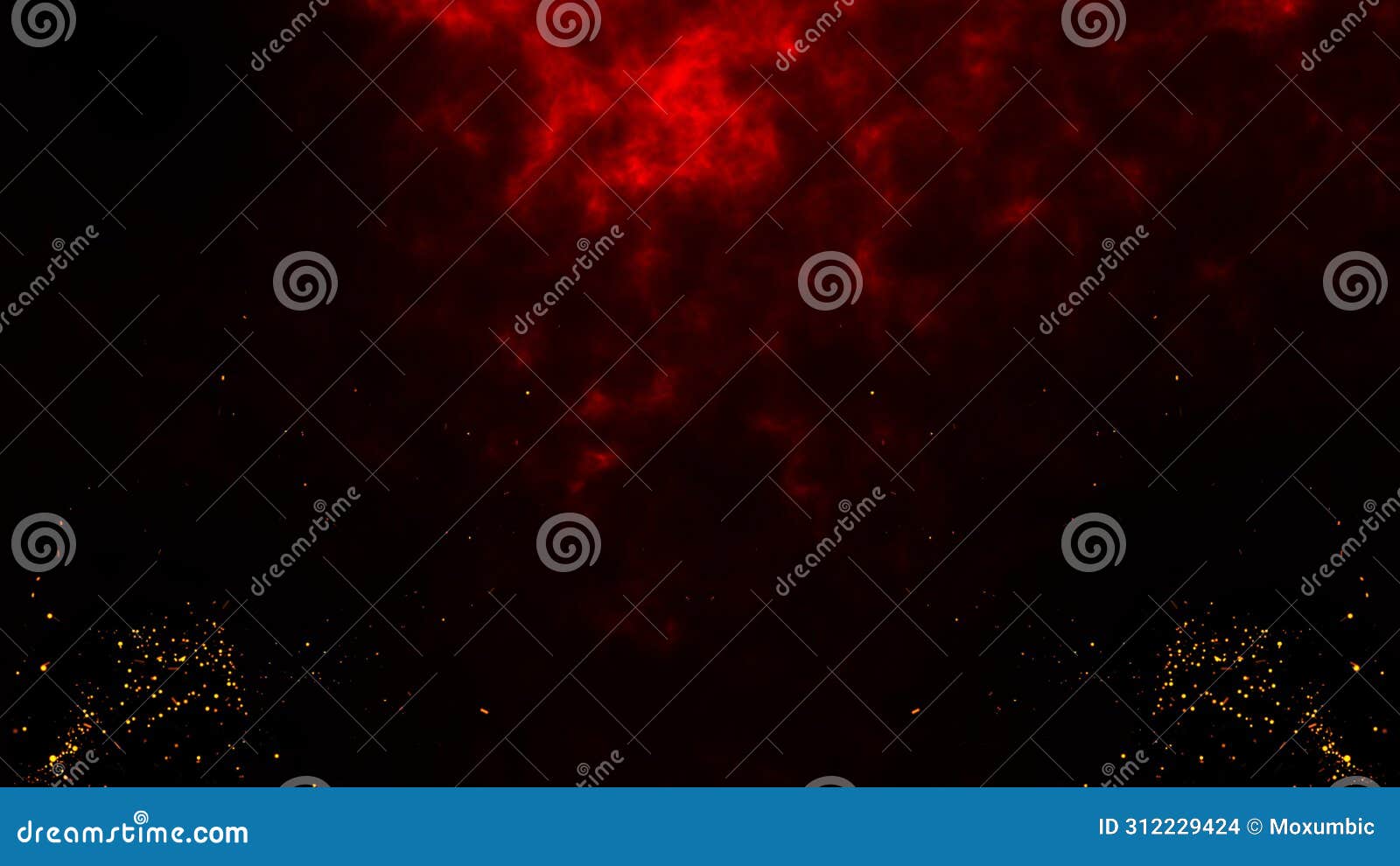 Abstract Red Particles Fire Dust Light Digital Background Stock Photo ...