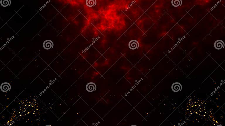 Abstract Red Particles Fire Dust Light Digital Background Stock Photo ...