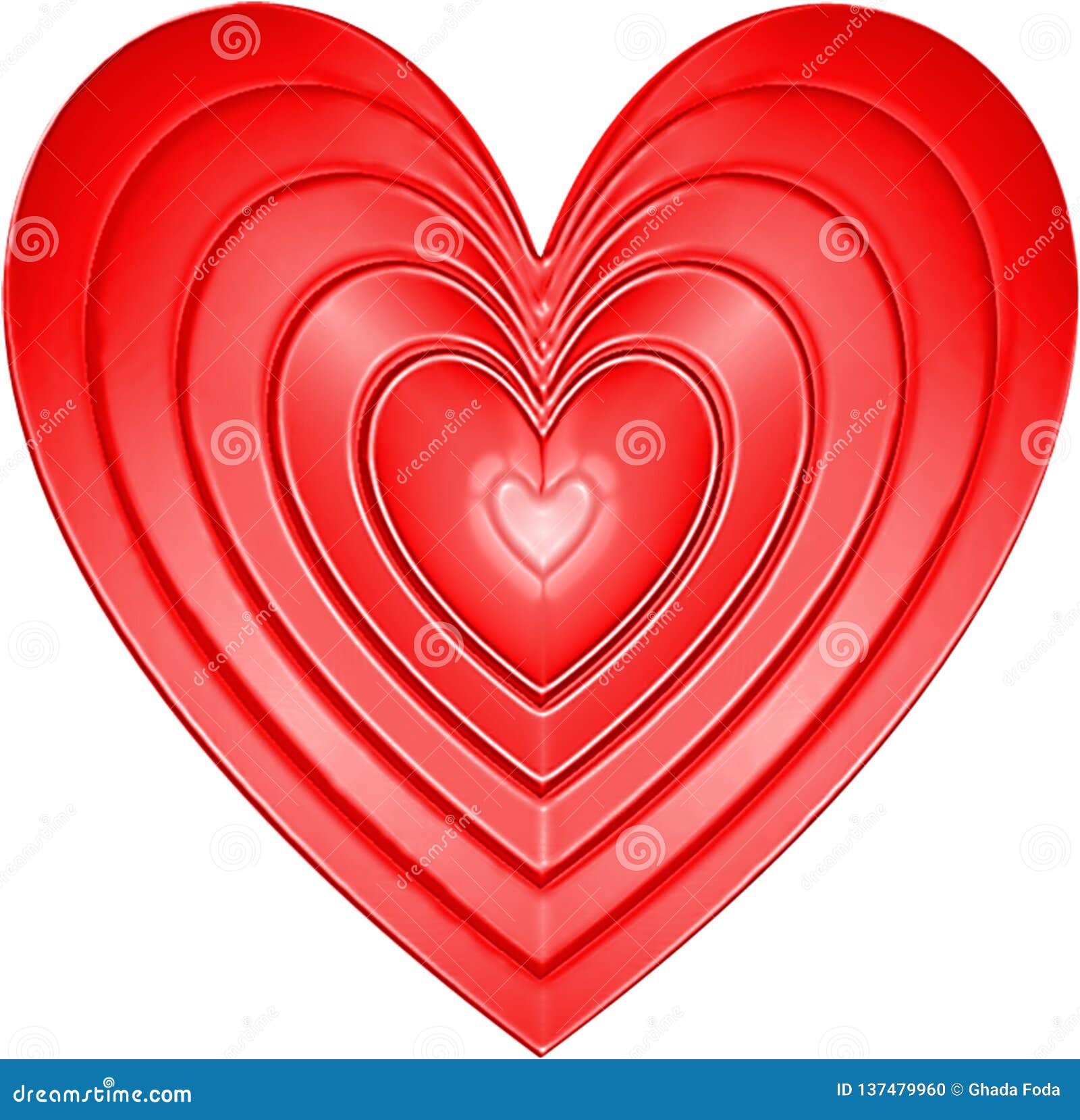 Plastic heart symbol stock illustration. Illustration of plastic ...
