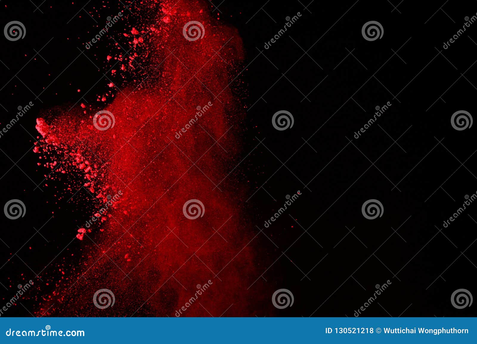 Abstract Red Powder Splatted Background,Freeze Motion of Red Powder ...