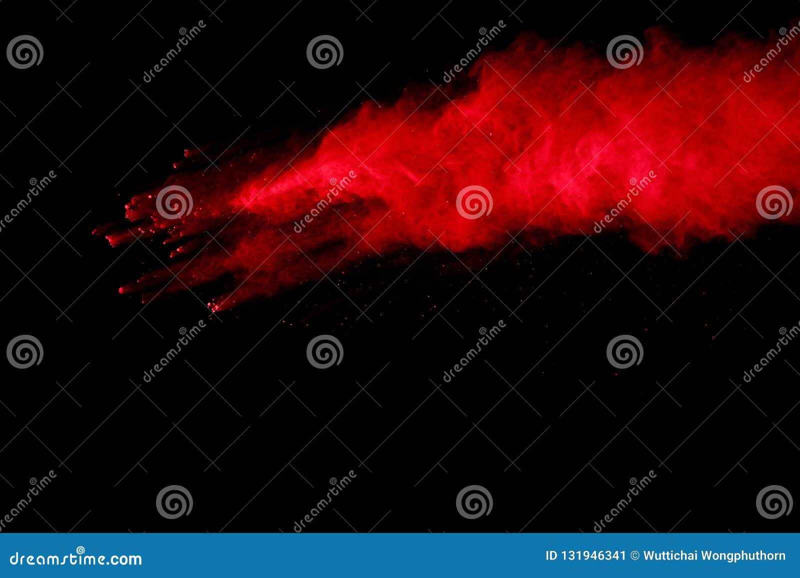Abstract Red Powder Splatted Background,Freeze Motion of Red Powder ...
