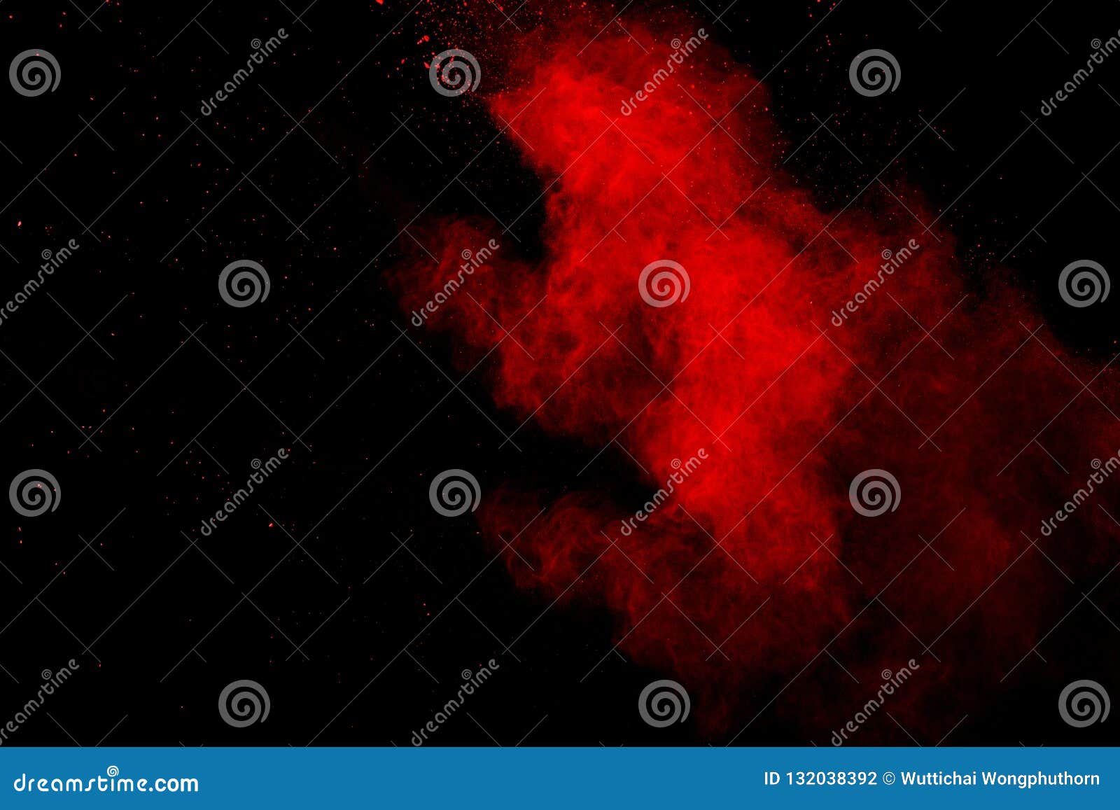 Abstract Red Powder Splatted Background,Freeze Motion of Red Powder ...