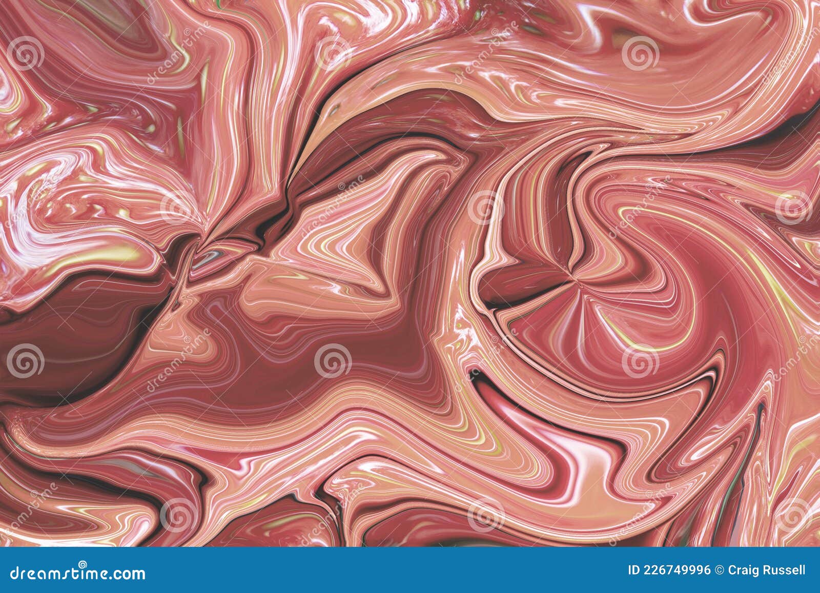 Abstract Red Random Marble Effect Stock Illustration - Illustration of ...