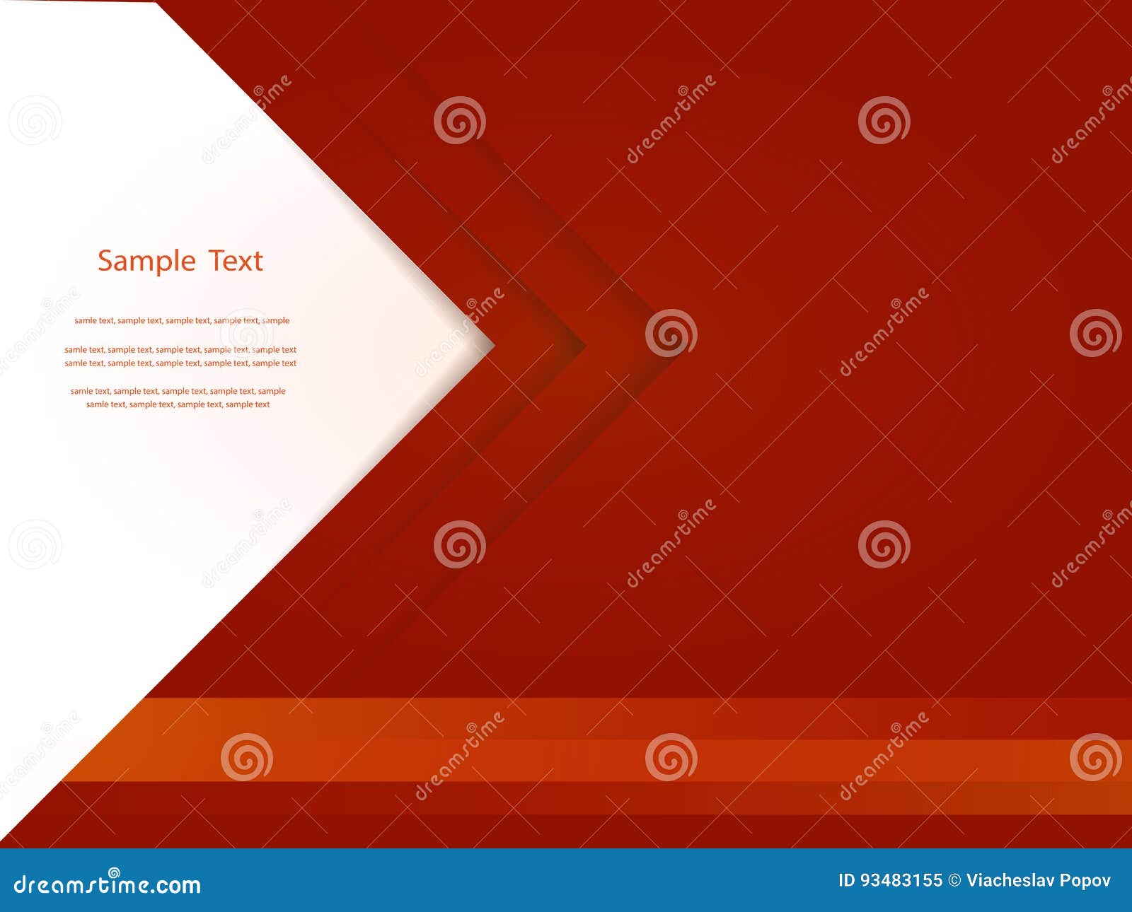 Abstract Red Report Cover Template Design. Stock Vector - Illustration ...