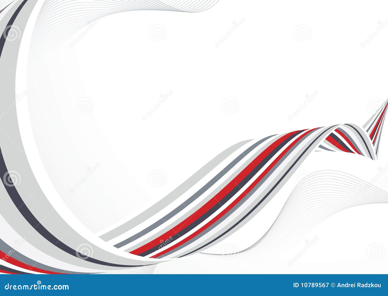 Abstract red ribbon stock vector. Illustration of ribbon - 10789567